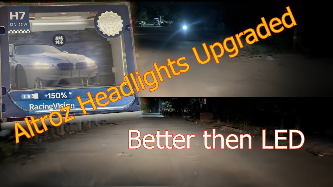 Philips H7 Racing Vision | Headlights Upgrade | Tata Altroz | Best ...