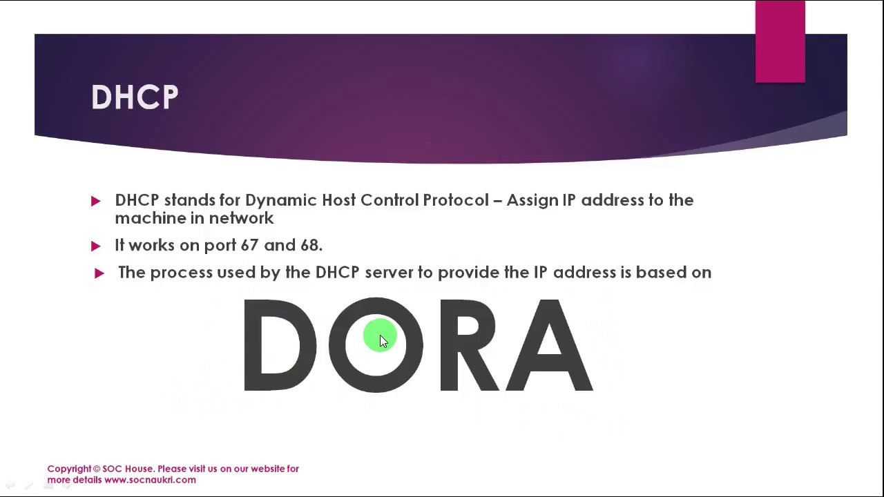 DHCP protocol | What is DORA? - YouTube