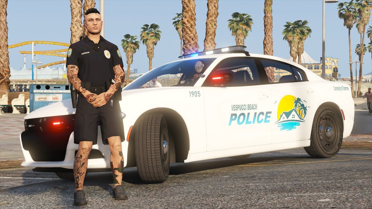 Crazy Vespucci Beach Patrol - GTA 5 LSPDFR - YouTube