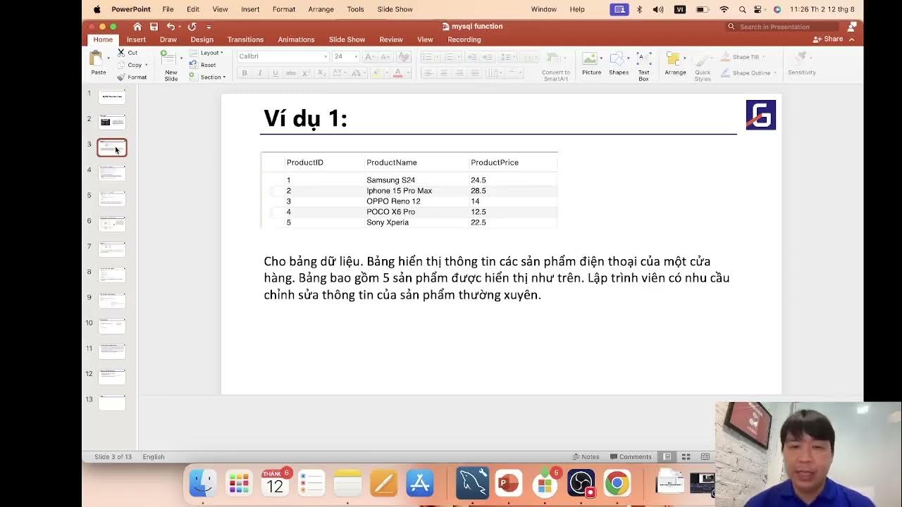 TUTORIAL DATABASE FUNCTION - YouTube