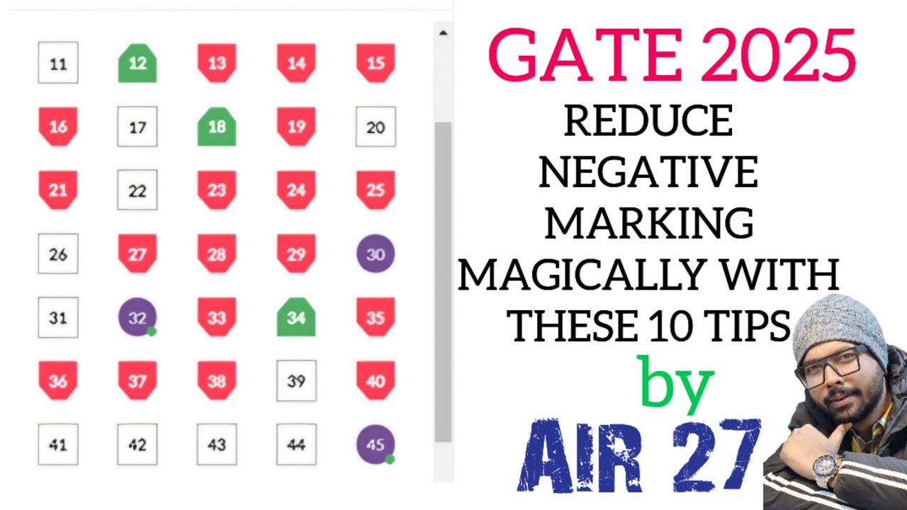 GATE Negative Marking : How to reduce negative marking #gate2026 ...