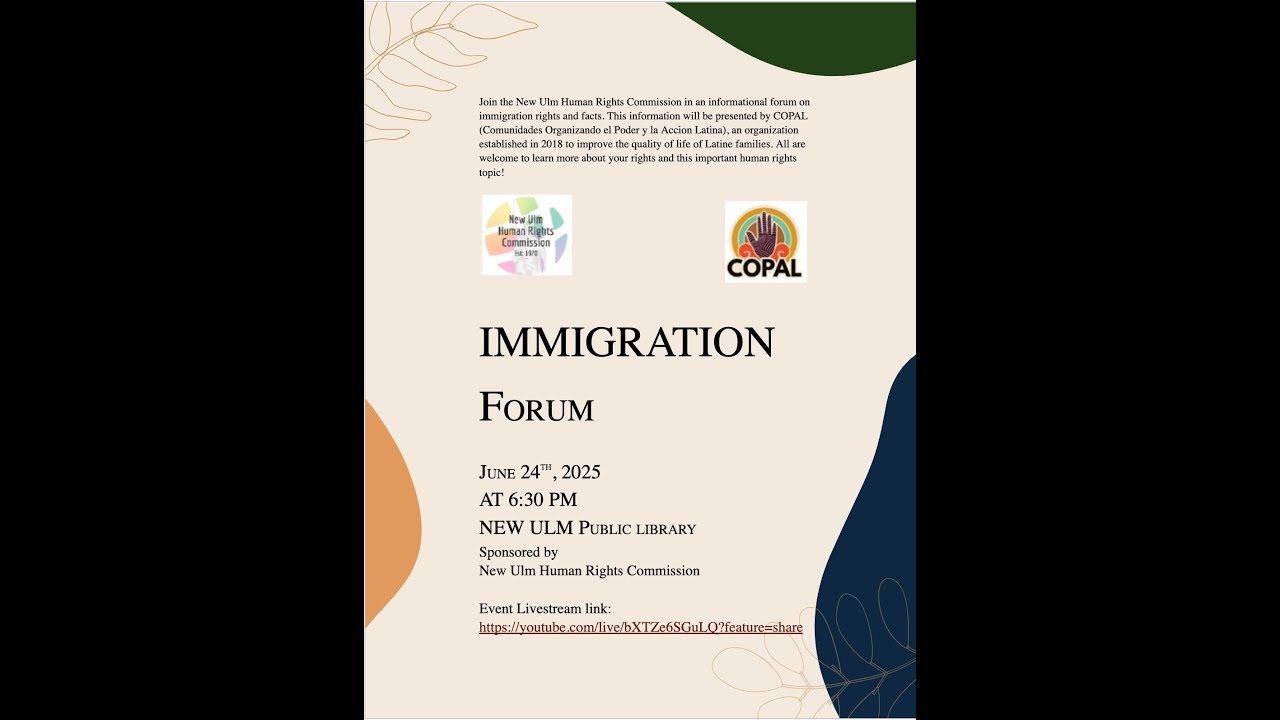 Informational Immigration Forum - YouTube