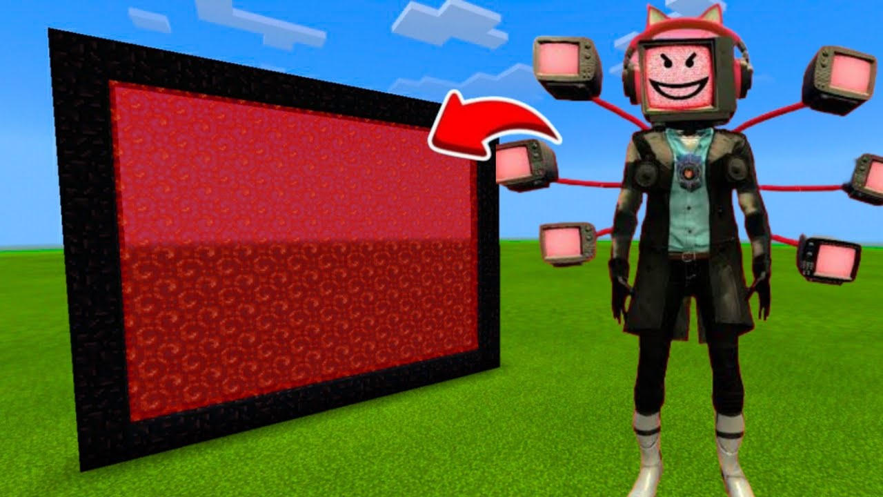 How to Make A Portal To The BIG TV WOMEN Dimension in Minecraft! - YouTube