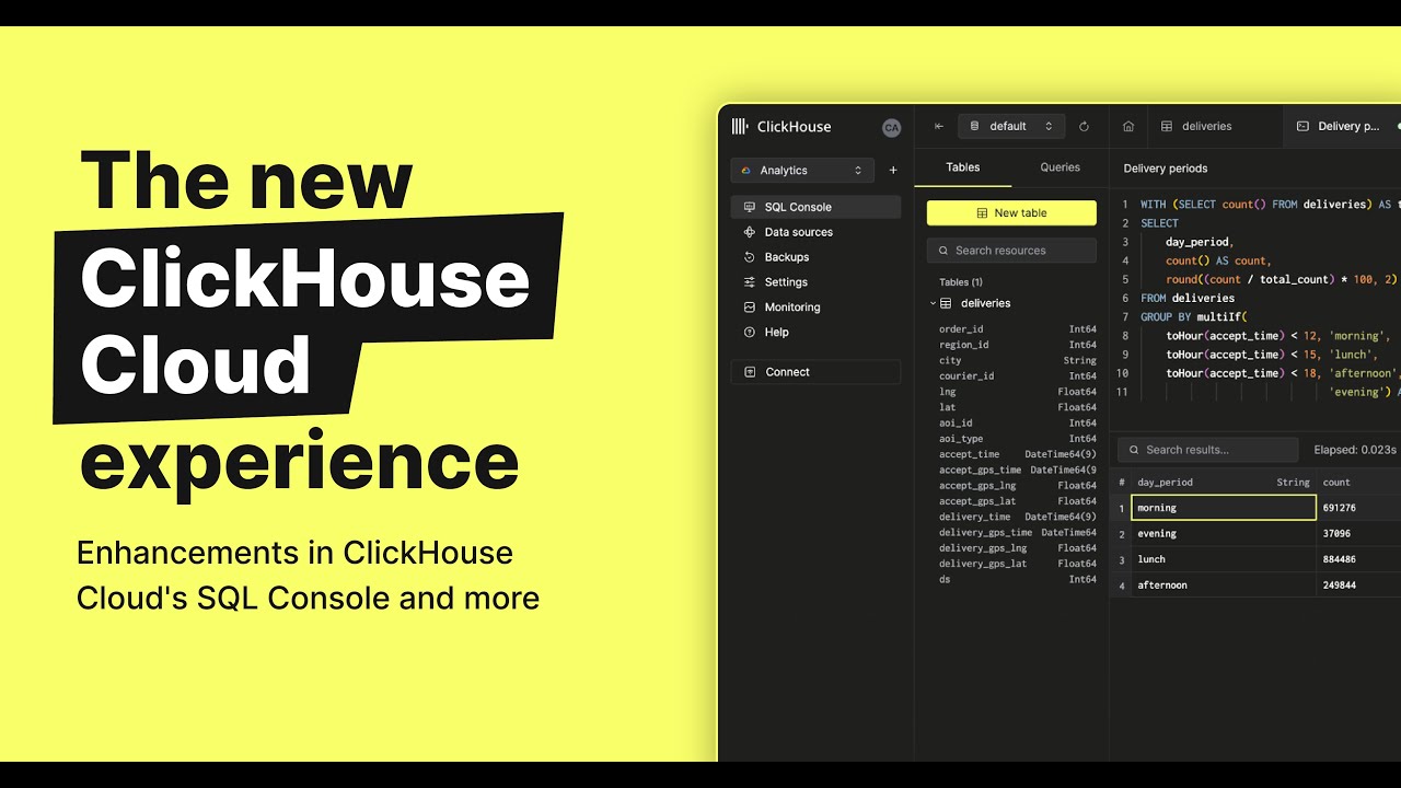 The new ClickHouse Cloud experience - YouTube