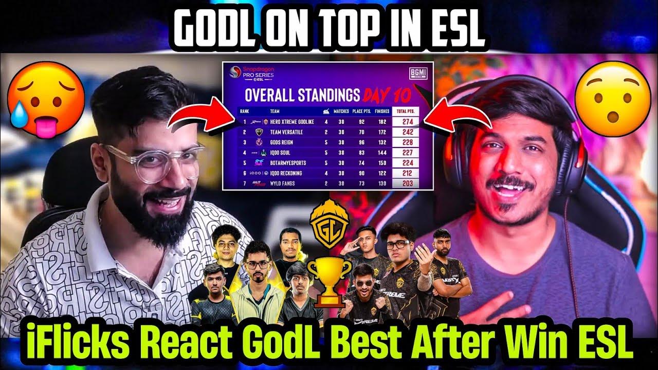 SpeRo React on GodLike on Top in ESL Bgmi Tournament💛😯 GodL Qualified For ESL Lan🤩 - YouTube