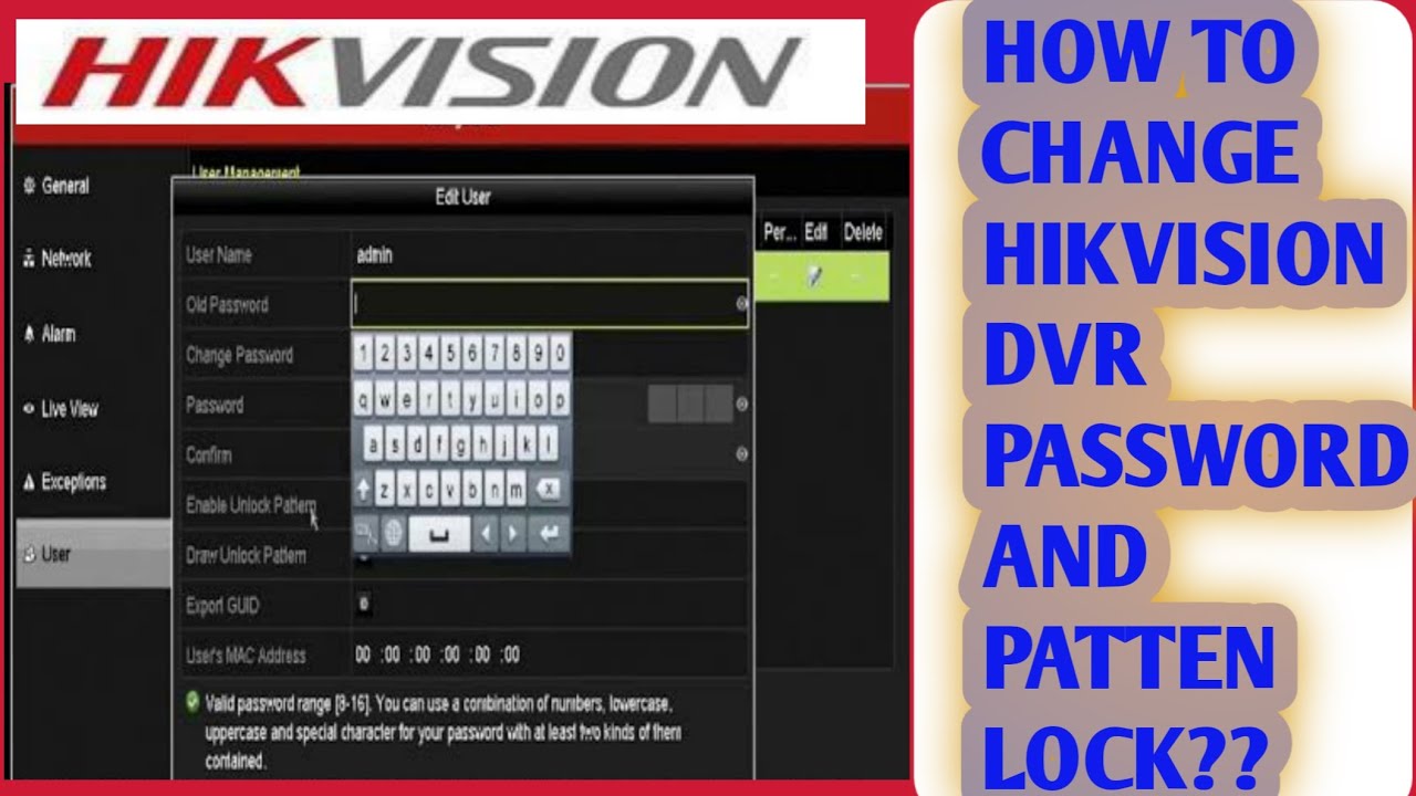 hikvision password change kaise kare | how to change dvr password ...
