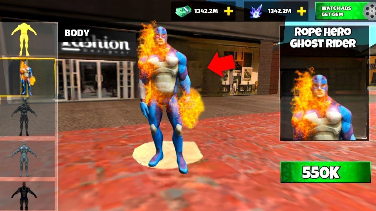 Rope Hero New Ghost Rider Super Power in Rope Hero Vice Town Gta V | Rope Hero Ghost Rider 😱 ...