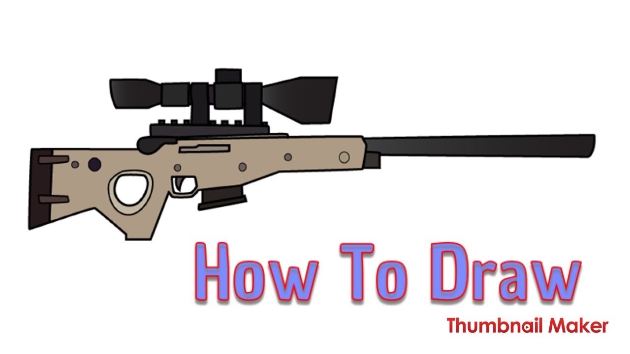 How To Draw A Fortnite Bolt-Action Sniper! | Draw With Karo - YouTube