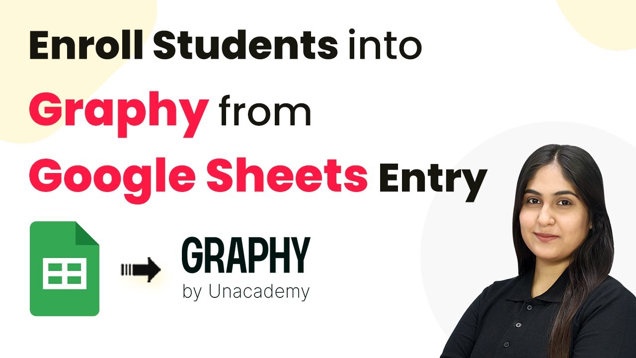How to Enroll Students into Graphy from Google Sheets Entry - YouTube