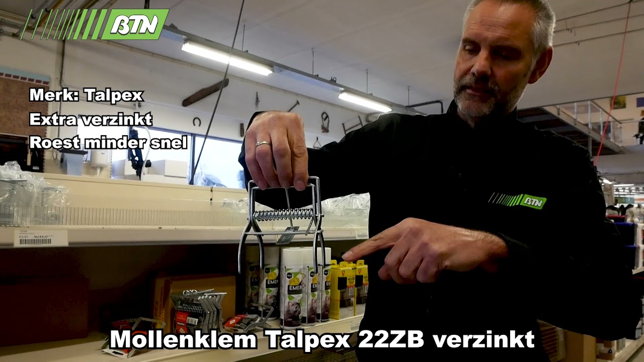 Mollenklem Talpex 22ZB verzinkt - BTN de Haas (122297) - YouTube
