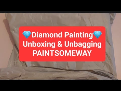 DIAMOND PAINTING UNBOXING - PAINTSOMEWAY - YouTube