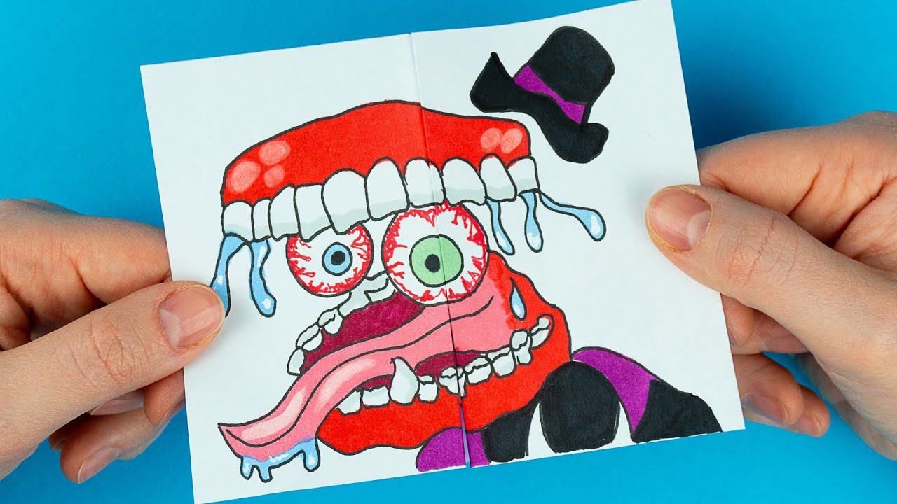 3 Amazing Paper Crafts GANGLE FACE & KINGER & POMNI from The Amazing ...