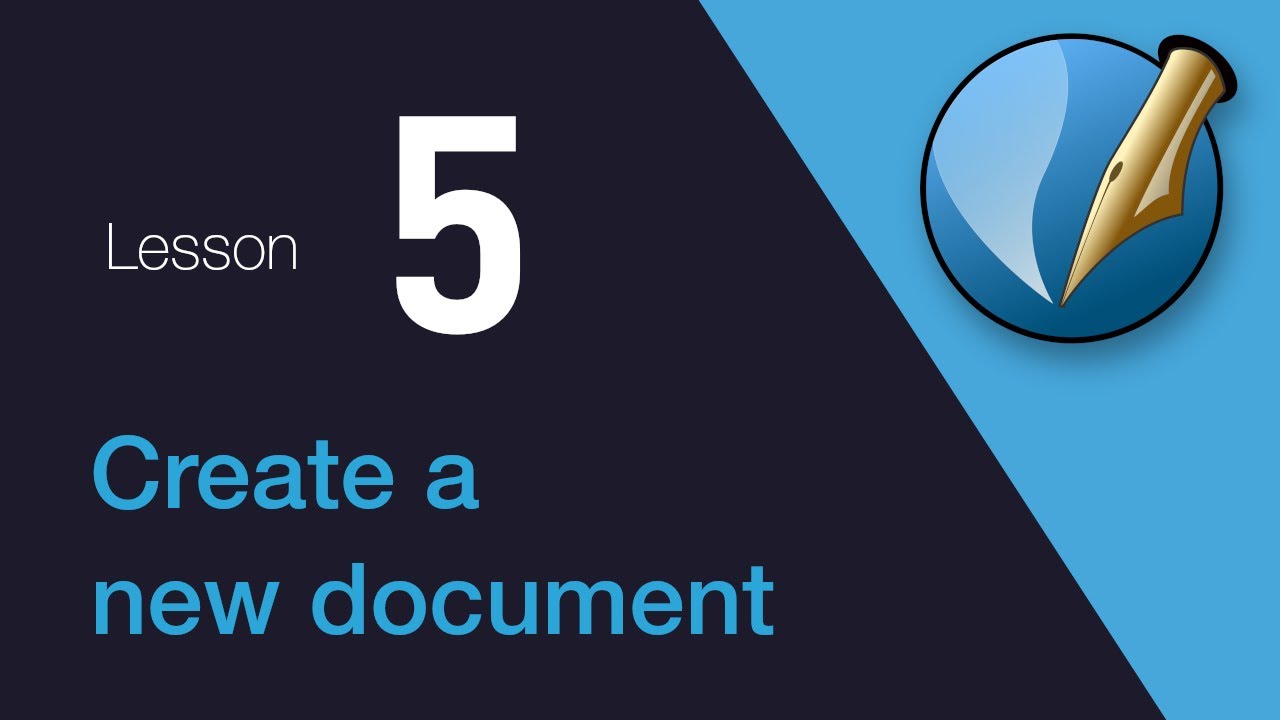 5) Create a new document in Scribus - YouTube