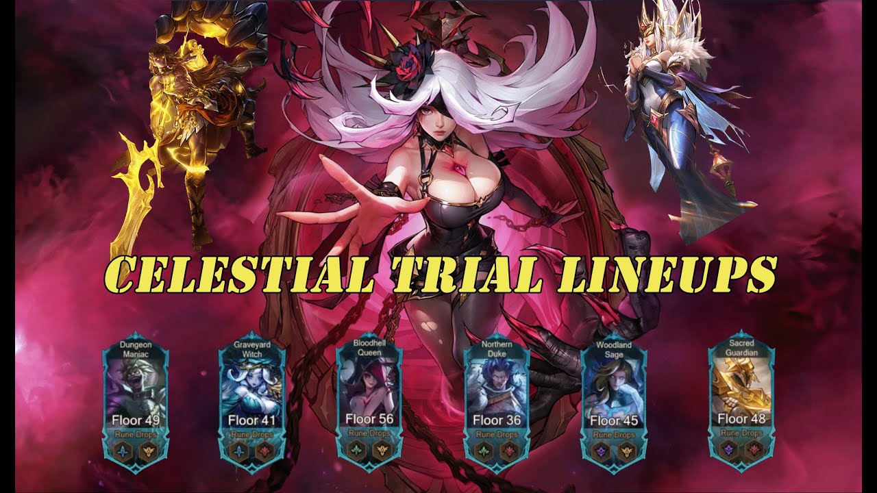 OMNIHEROES - Lineups for each Celestial Trial - YouTube
