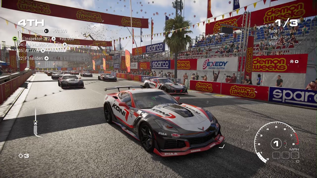 GRID Legends : Multiplayer {CAR chevrolet corvette ZR1} 22 PLAYERS ...