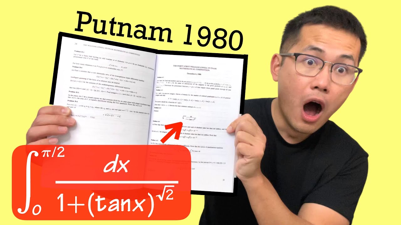 美國普特南數學競賽的經典積分題 (a super classic Putnam exam integral) - YouTube