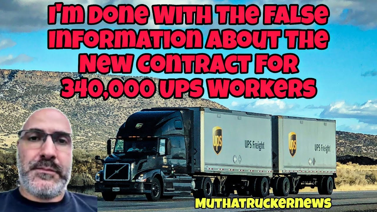 UPS Driver Is Done With The False Information About The New Contract ...