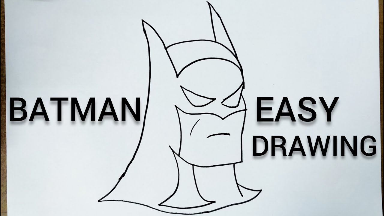 HOW TO DRAW BATMAN EASY | KIDS TUTORIAL - YouTube