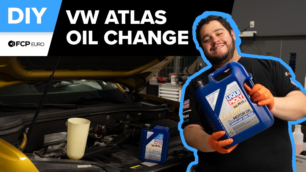 Volkswagen Atlas Engine Oil & Filter Replacement DIY (2018-2021 VW ...