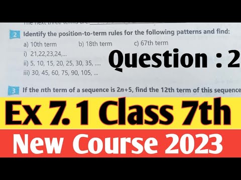 Exercise 7.1 unit 7 Algebraic Expressions class 7th Math| New course 2023 kpk and PTB Question 2 ...