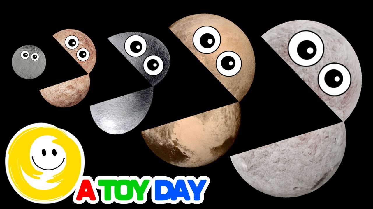 Hungry DWARF Planets 🪐🌎☄️ | Planet SIZES for BABY | Funny Planet ...