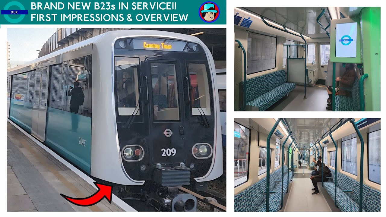 BRAND NEW DLR B23s IN SERVICE! | First impressions & overview - YouTube