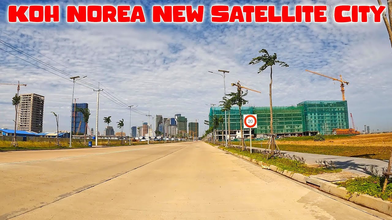 Koh Norea New Satellite City Scenes Street View Drive Tour - YouTube