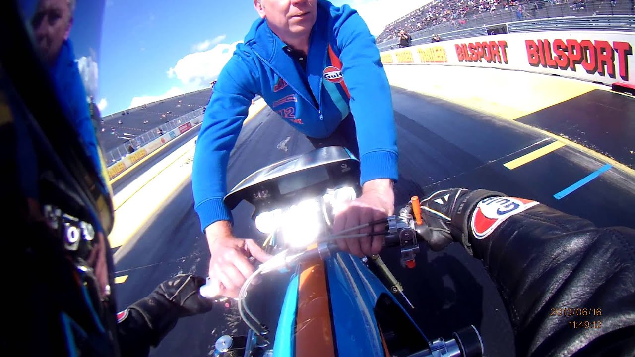 Gulf Oil Dragracing rider Ian King makes a historic 5.9 second pass in ...