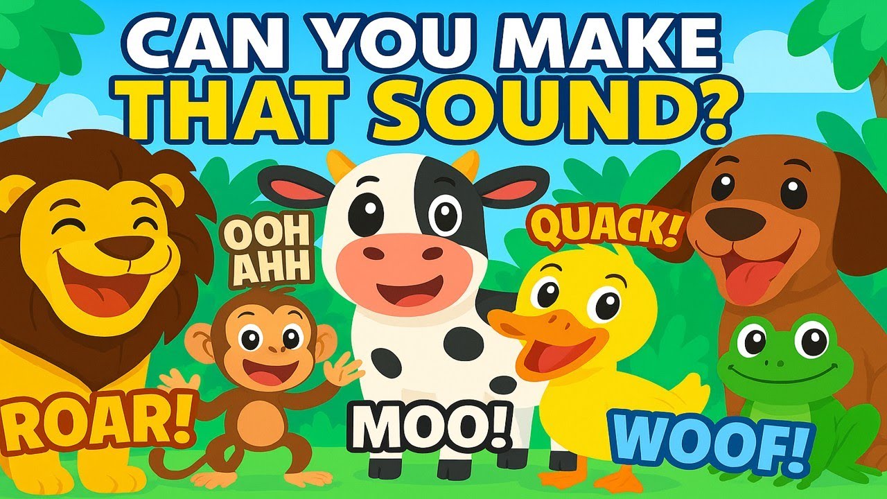 Can You Make That Sound? | Animal Sounds Song for Kids | Learn & Sing ...