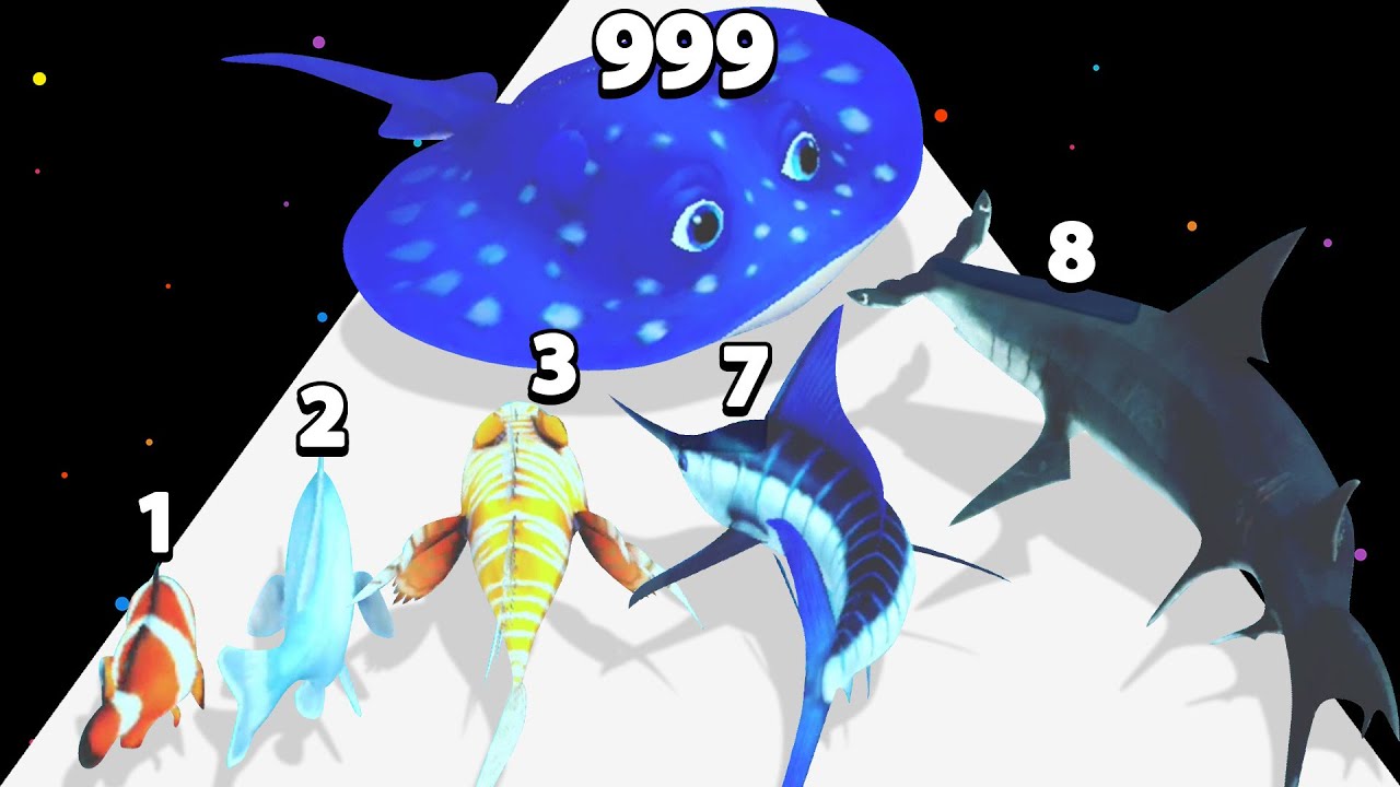 FISH RUSH 3D - Level Up Fish.io Games (Max Level) - YouTube