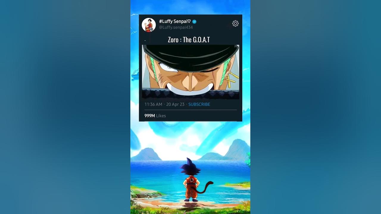 Zoro The Goat Onepiece Luffy Zoro Anime Fyp Shorts Onepieceasa Youtube