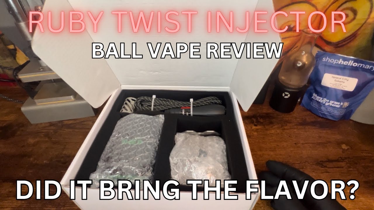 Trying Crossing Ruby Twist Injector Ball Vape - YouTube