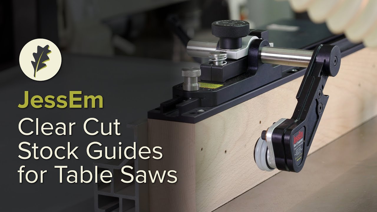 JessEm Clear Cut Stock Guides for Table Saws - YouTube