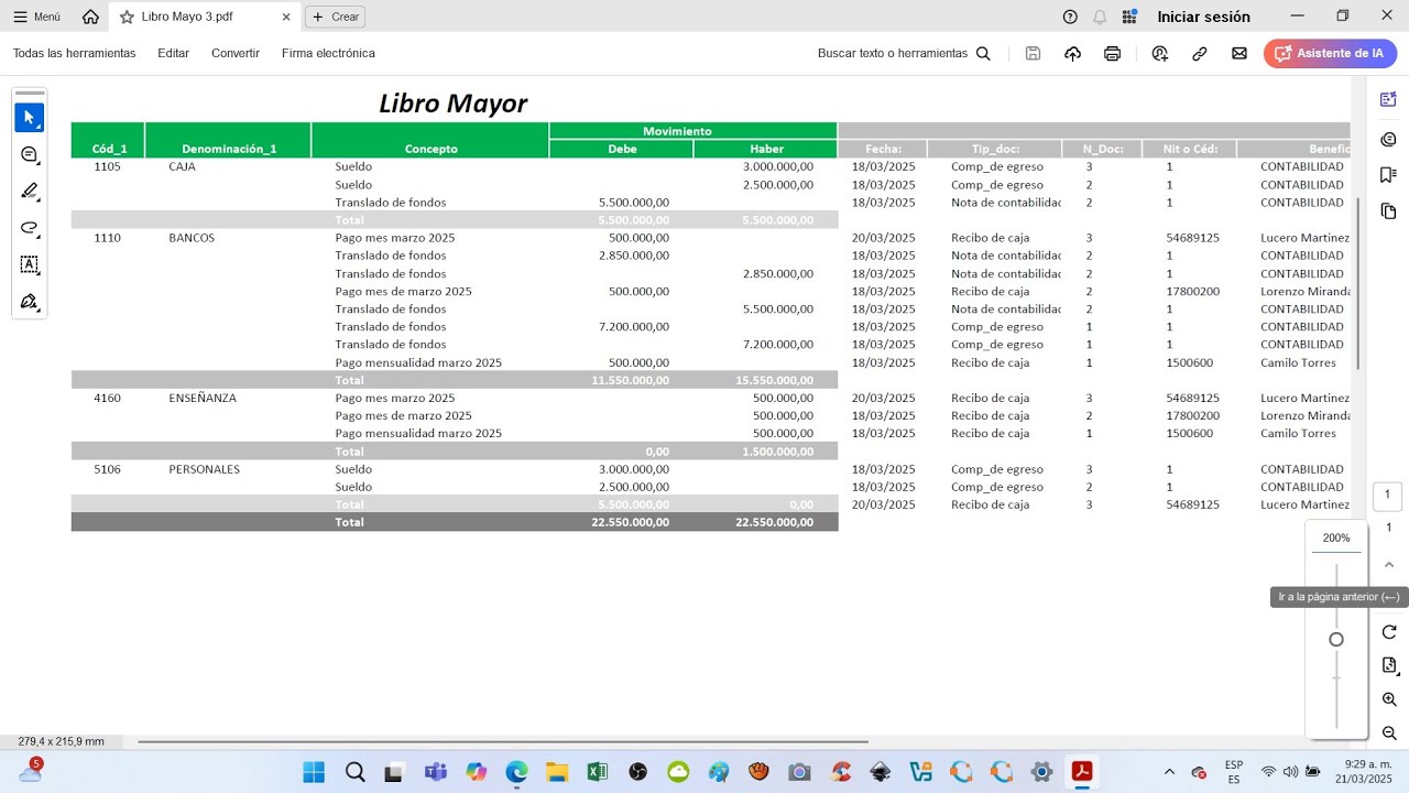 Contabilidad con Excel - Tutorial 7 Creación del Libro Mayor - YouTube