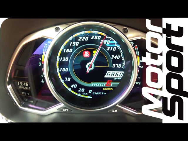 Lamborghini Aventador Speedometer Lambo