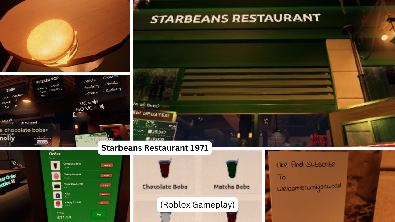 Starbeans Restaurant 1971- Roblox Gameplay ☕️ - YouTube