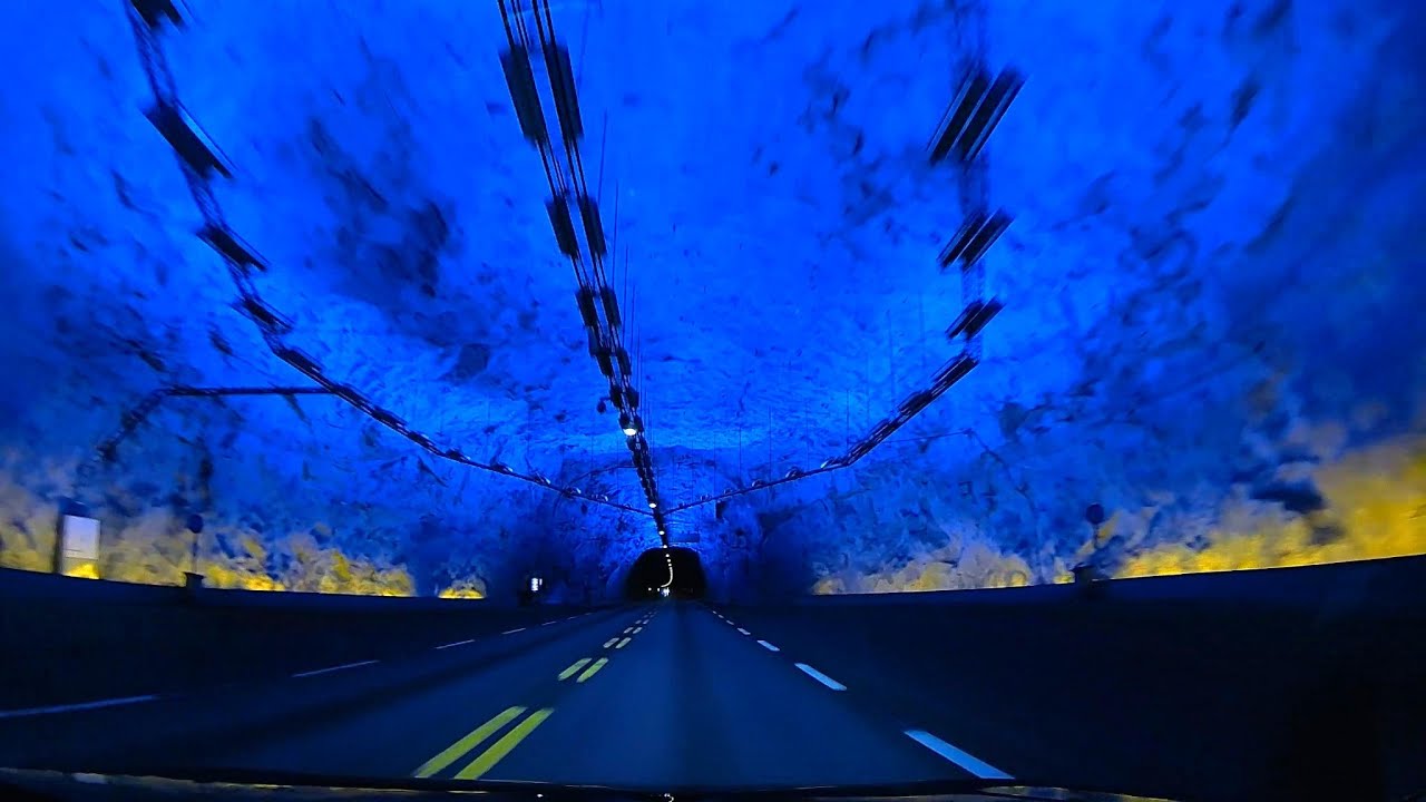 Driving | Lærdal Tunnel | World's Longest Road Tunnel (24.5 km) - YouTube