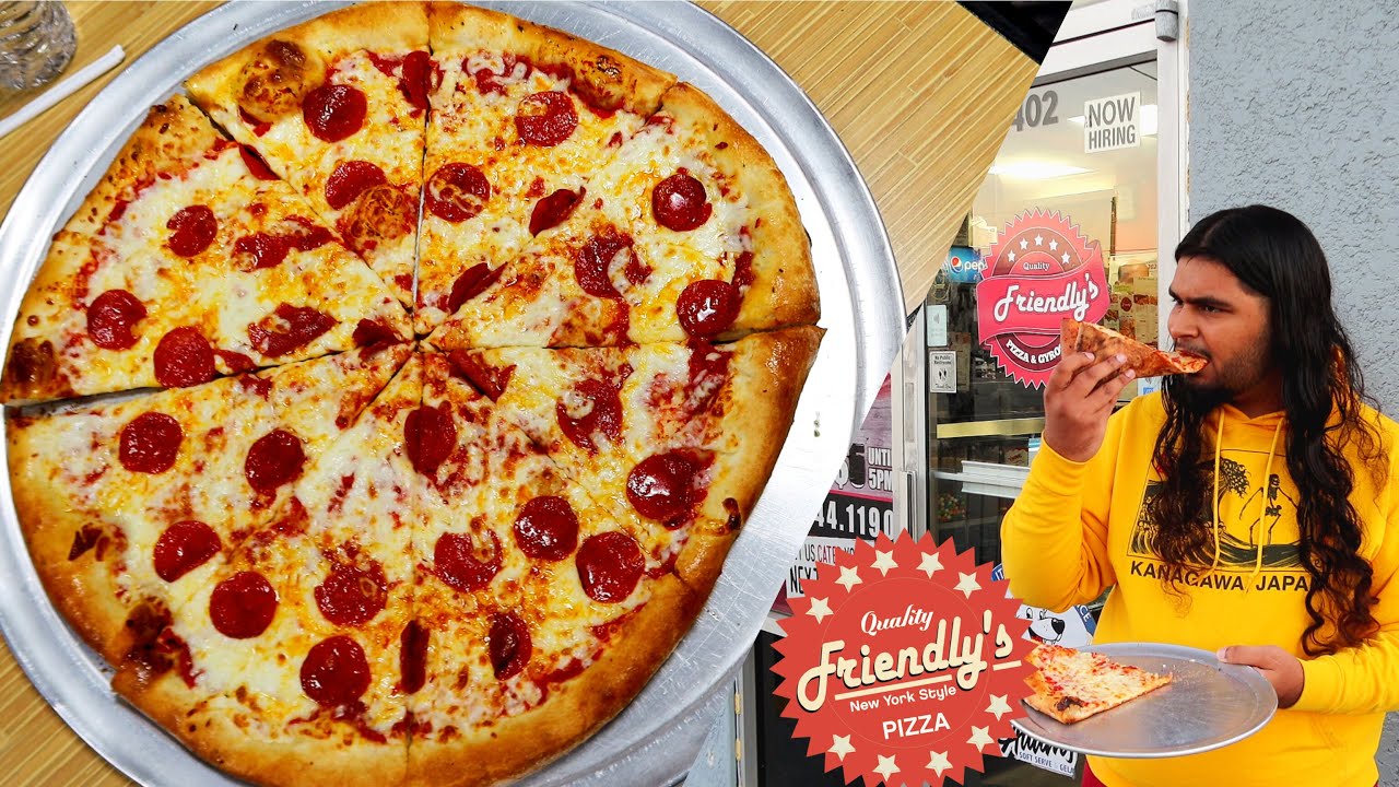 REAL Brooklyn Style Pizza Review 🍕 (Friendly's Pizza) - YouTube