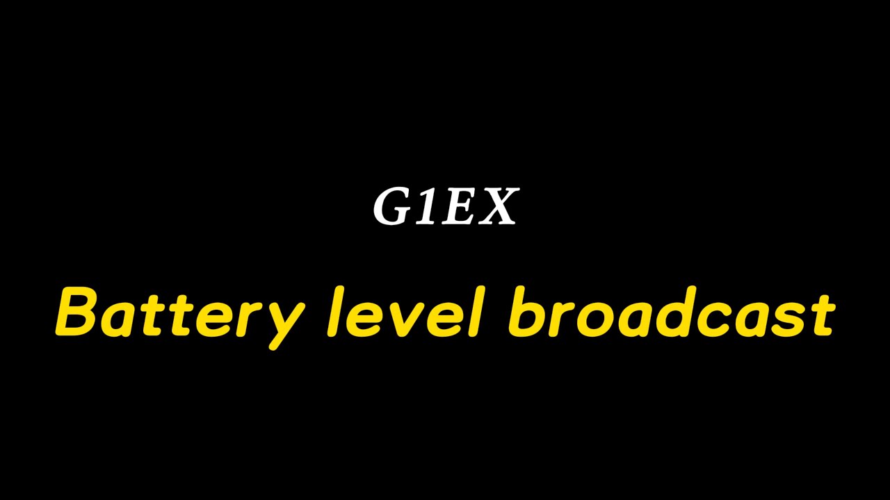 How to know how much battery power is left on the G1EX - YouTube