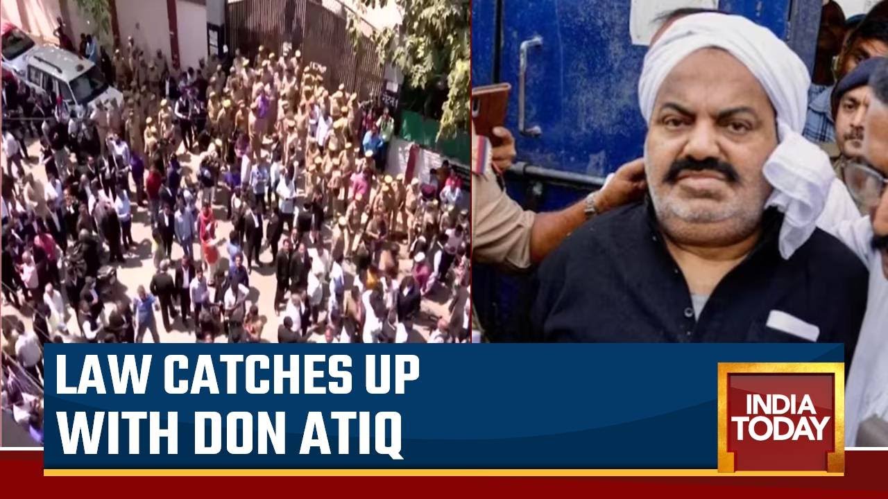 Don Atiq Being Produced In Court | Court To Seal Atiq Ahmed's Fate In ...