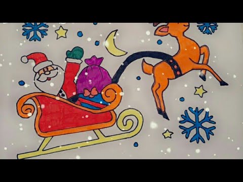 Yangi yilda Qorbobo rasmini chizish. Santa claus drawing. - YouTube
