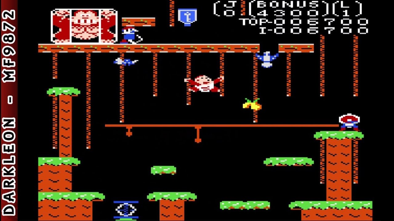 Atari 7800 - Donkey Kong Junior © 1988 Atari Corporation - Gameplay ...