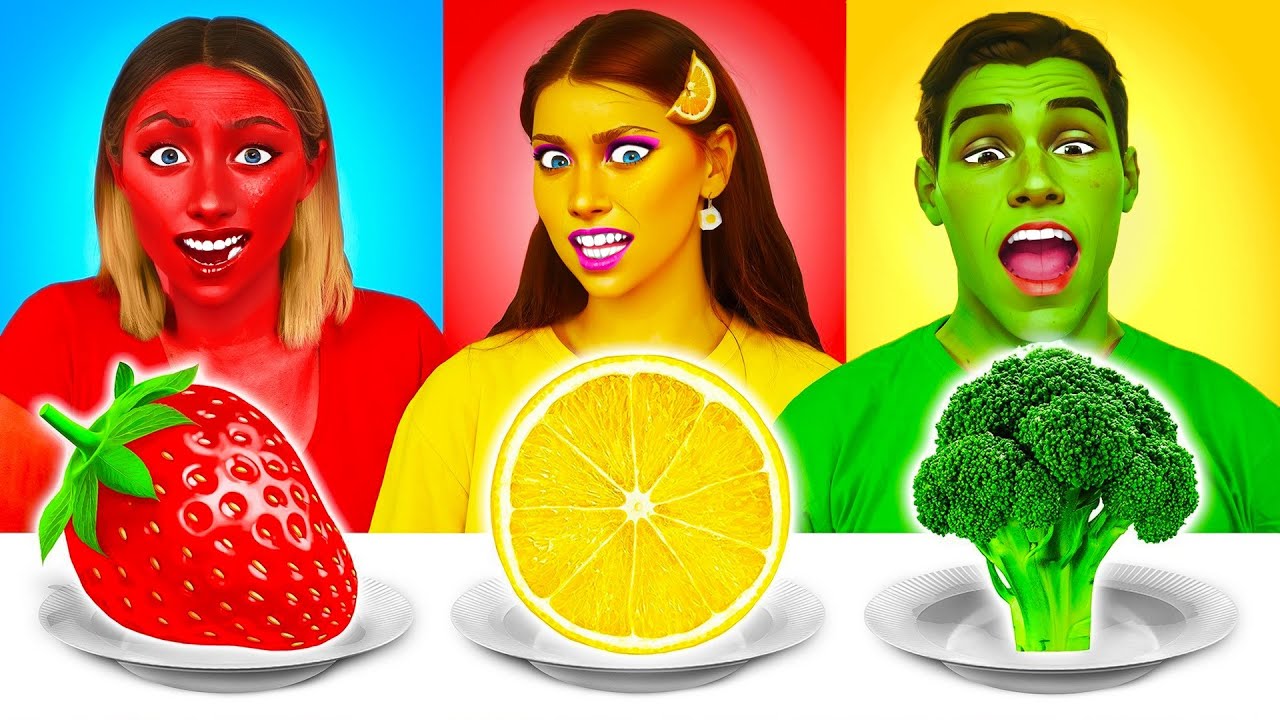 Food of The Same Colors Challenge | Food Battle by Toon Challenge - YouTube