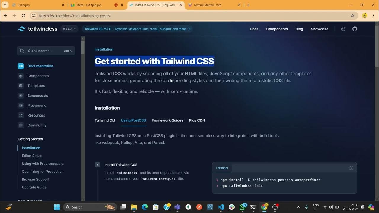 Razorpay Clone using HTML and Tailwind CSS | Part-1 | Web Development Series | Sayandeep Paul ...