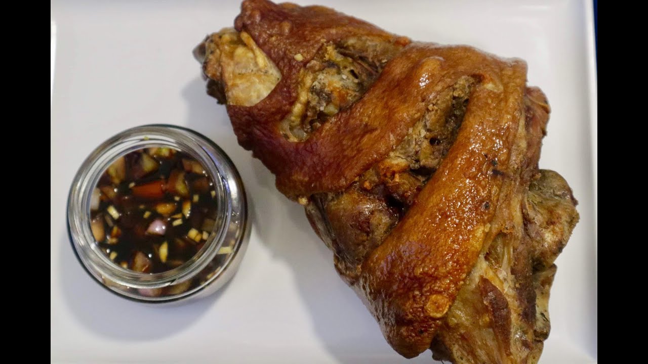 How To Make a Crispy Pata Without Oil - YouTube
