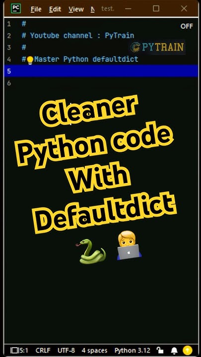 Master Python defaultdict for Cleaner Code and Faster Development #coding - YouTube