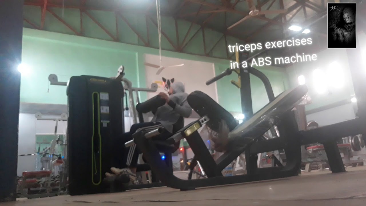 TRICEPS EXERCISES IN ABS MACHINE #dubai #dubailife - YouTube