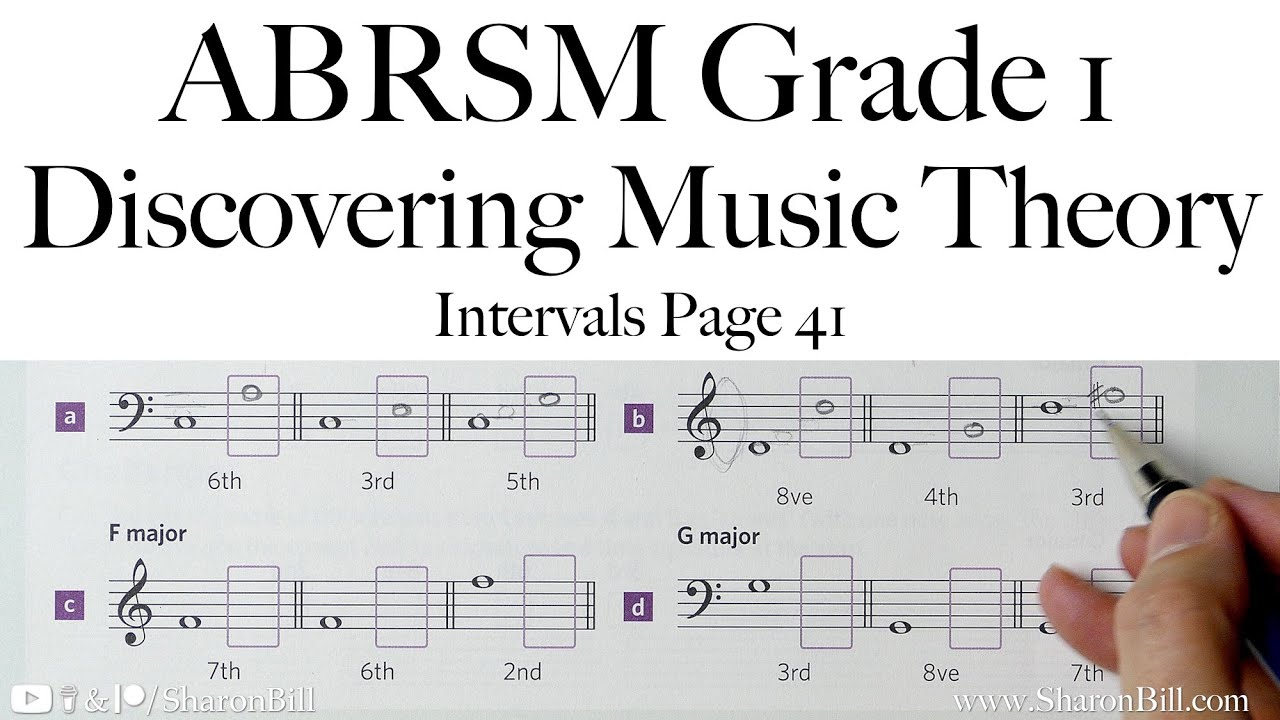 ABRSM Discovering Music Theory Grade 1 Intervals Page 41 with Sharon ...