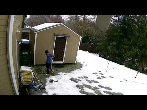 Funny fail of kid slipping on ice - YouTube