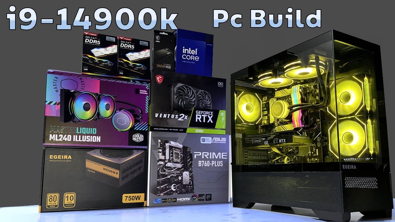 i9 14th 14900k Gaming , Editing & 3D Rendering Pc build 2024 - YouTube